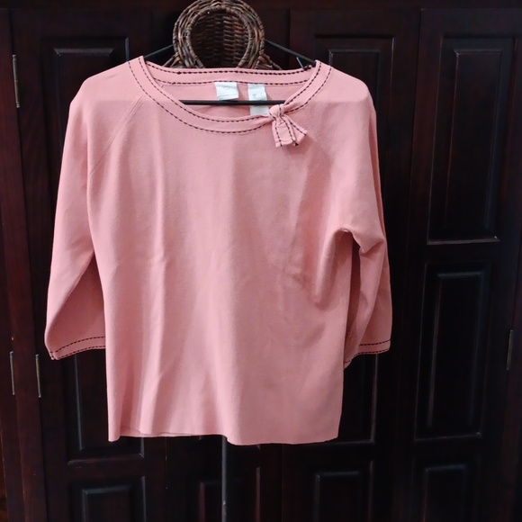 Emma James | Tops | Emma James Pink Vintage Style Top | Poshmark
